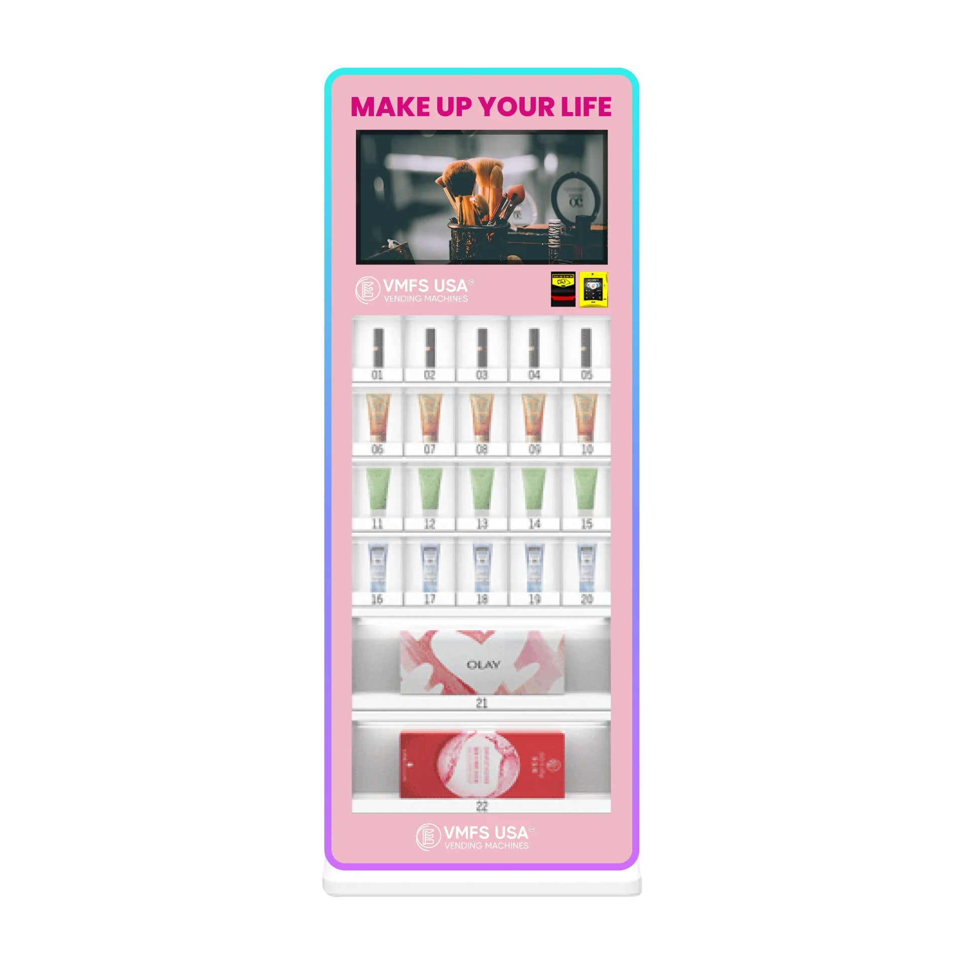 Cosmetics Vending Machine | Built To Display, Made To Glow | VMFS USA